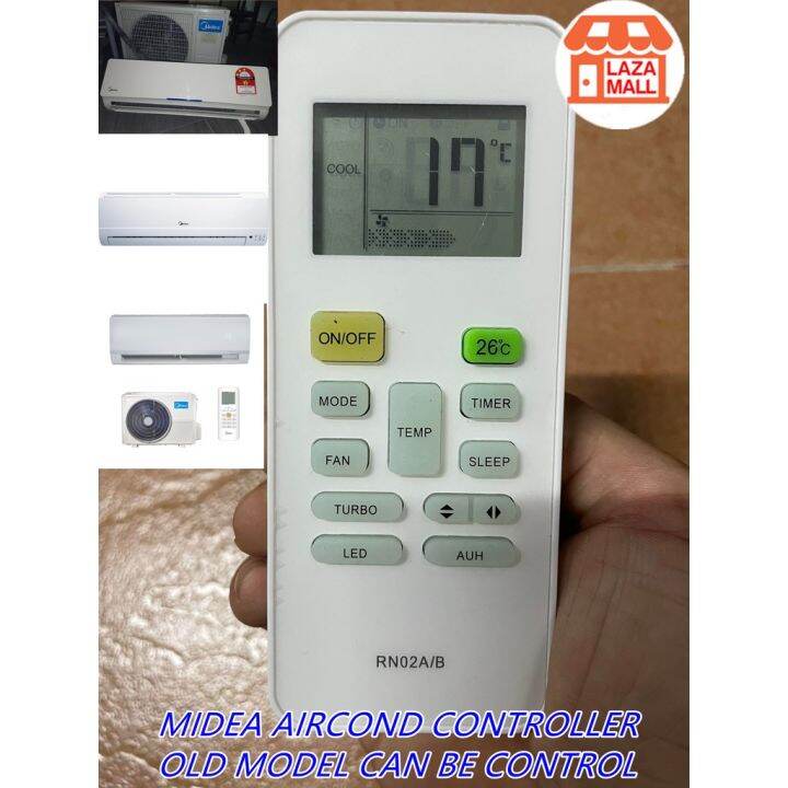 MIDEA OLD TYPES】 / TOPAIRE / CARRIER AIR COND REMOTE CONTROL UNIVERSAL ORI MIDEA AIRCOND 美的冷气机遥控 ...