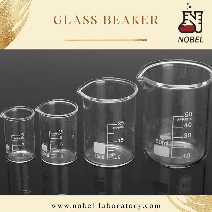 Ready Stock Glass Beaker/ Bikar Kaca/ Lab Beaker Borosilicate Glass 25 ...