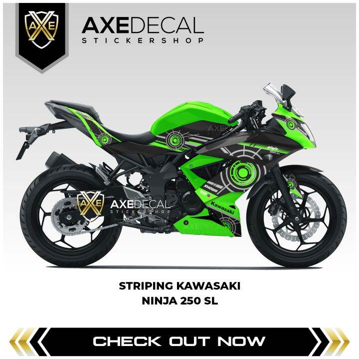 Striping Ninja Mono SL / Stiker Motor Kawasaki Ninja Mono 250 SL Desain ...