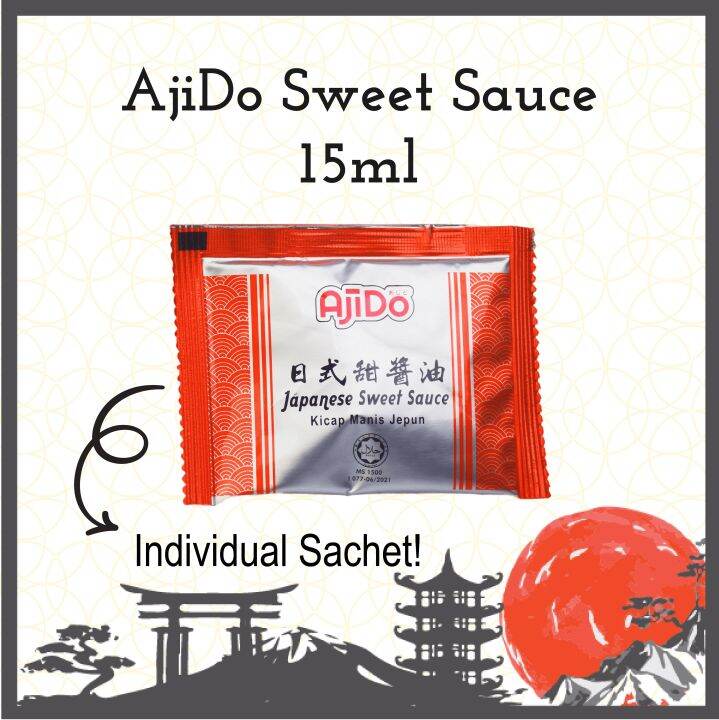 AjiDo Halal Japanese Sweet Sauce / Kicap Manis Jepun Mini Sachet 18gm ...