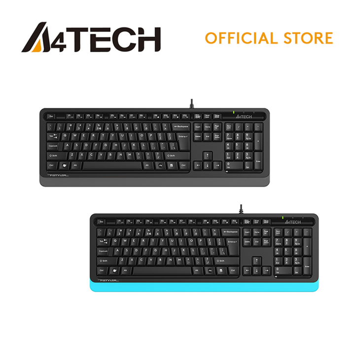 A4Tech FKS10 Natural A Multimedia Comfort Roundedge Keycaps Wired ...