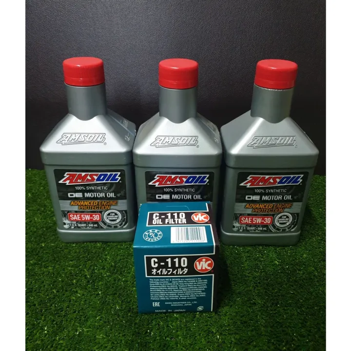 TOYOTA WIGO AMSOIL OE PACKAGE PROMO (3LITERS FULLY SYNTHETIC ENGINE OIL ...