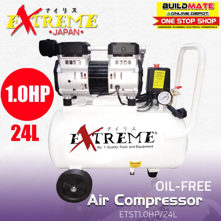 EXTREME Air Compressor 24L Oil-Less 1HP ETST1.OHP/24L•BUILDMATE ...