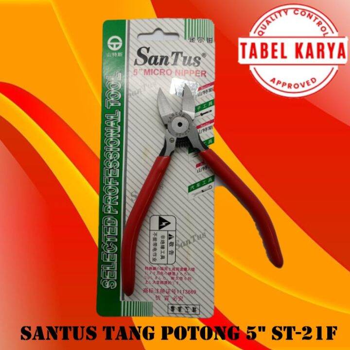 TANG POTONG 5" INCH MICRO NIPPER SANTUS ST-21F | Lazada Indonesia