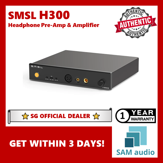 [🎶SG] SMSL H300 Hi-Res Headphone Amplifier & Pre-amplifier | Lazada ...