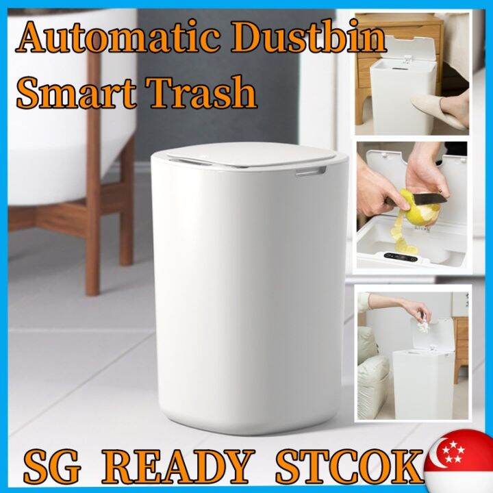 [SG READY STCOK] Smart Trash Automatic Dustbin Can Automatic flip Garbage classification garbage ...