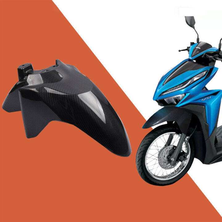สำหรับ Honda Click 150ด้านหน้า Mudguard คาร์บอนไฟเบอร์รถจักรยานยนต์แผ่น ...