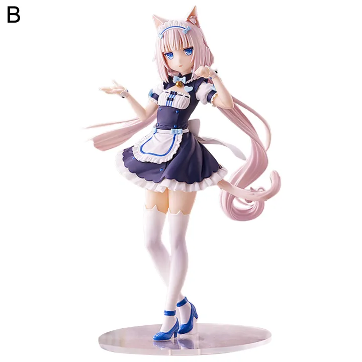 microgood 20cm Nekopara Figure High Simulation Birthday Gift PVC Maid Outfit Chocola Vanilla ...