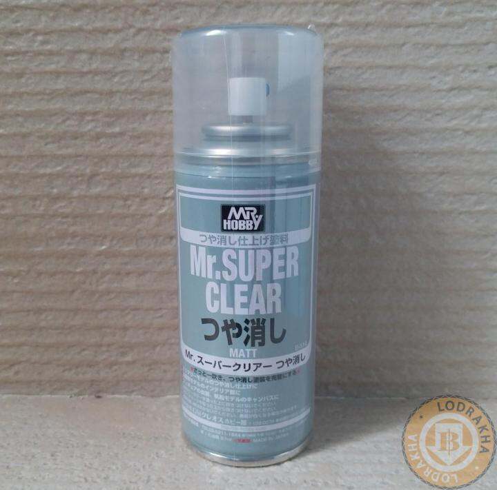 สเปย์เคลือบด้าน B514 Mr. Super Clear FLAT Matte 170ml Sealant Spray ...