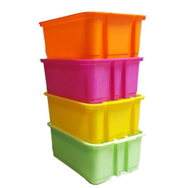 4pcs Plastic Stackable Tub | Lazada PH