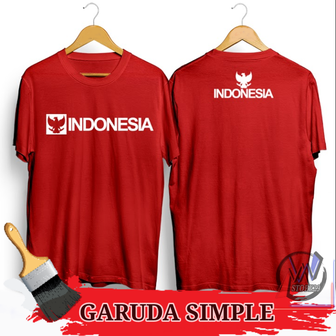 Kaos indonesia/ Kemerdekaan/ Garuda Indonesia Simpel | Lazada Indonesia