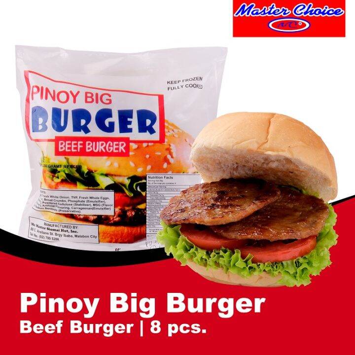 Pinoy Big Burger by Master Siomai (8 patties) | Lazada PH