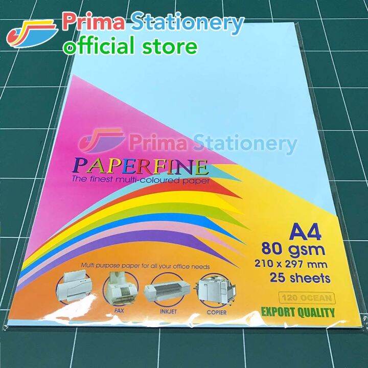 Paperfine Kertas HVS Warna A4 Ocean Sinar Spectra IT 120 | Lazada Indonesia