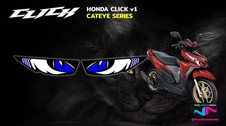 Honda Click V1 - Winker (Cat Eye Series) - BLUE | Lazada PH