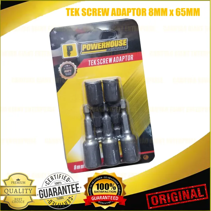Powerhouse Tek Screw Adaptor 8mm x 65mm | Lazada PH