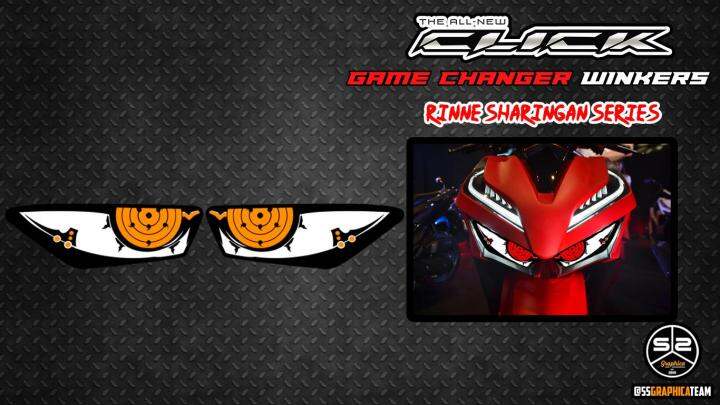 Honda Click v2/Game Changer - Winkers - Rinne Sharingan Series - Orange ...