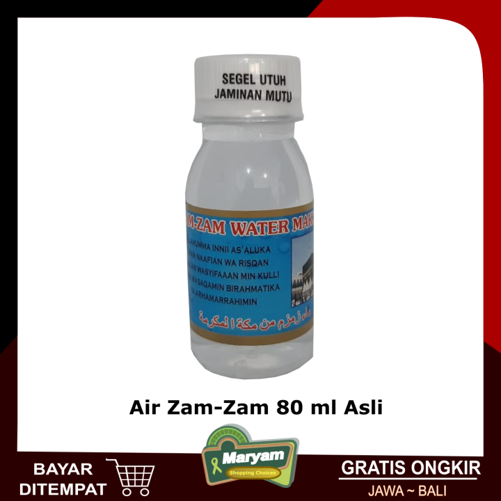Air Zam Zam 80 ml Original Botol Kecil - Oleh-Oleh Haji dan Umroh - Air ...