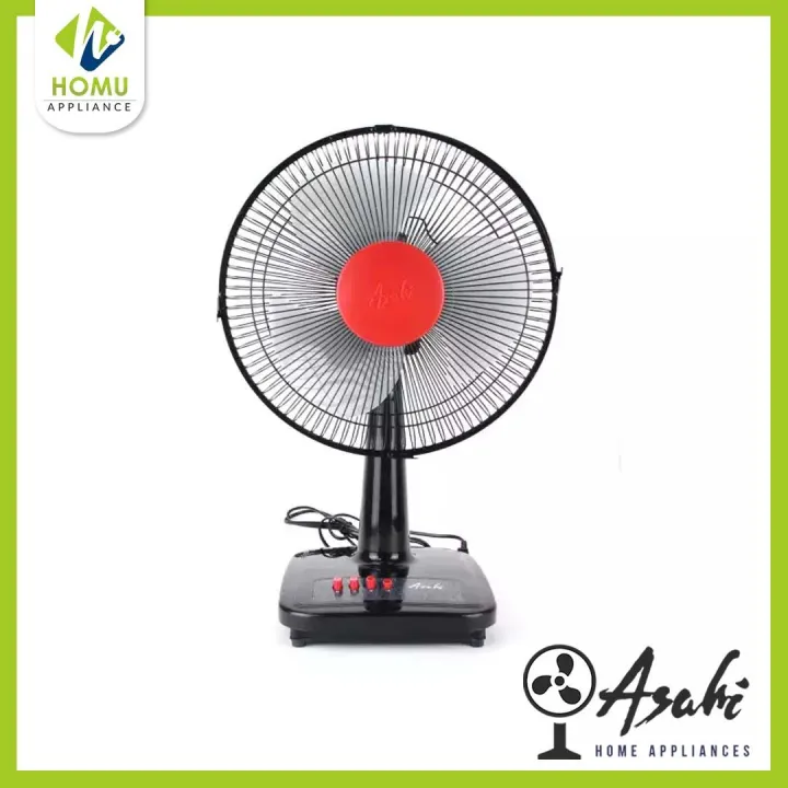 ASAHI Desk Fan 12 Life Style - 3 Speed Control Push Button Switch ...