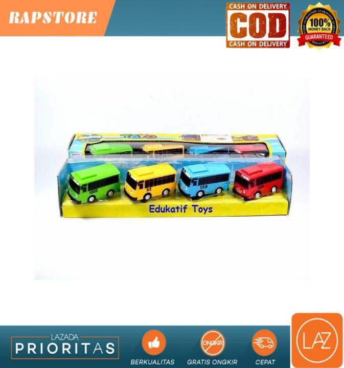 Mobil Tayo 4 pcs, Lillte Bus Tayo Set | Lazada Indonesia