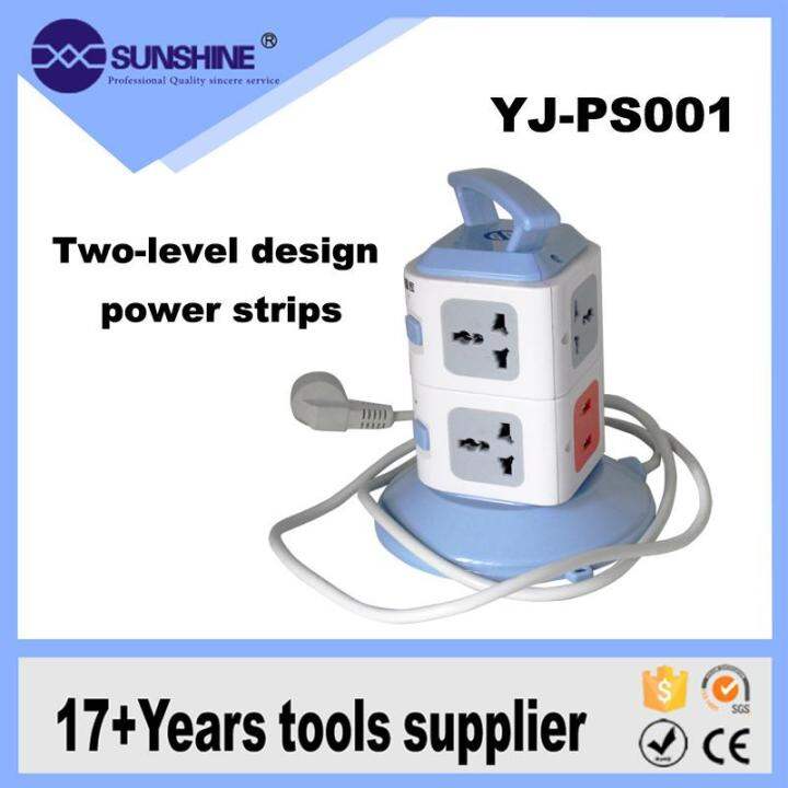 SUNSHINE Portable Vertical Universal Power Strips With Switches With ...