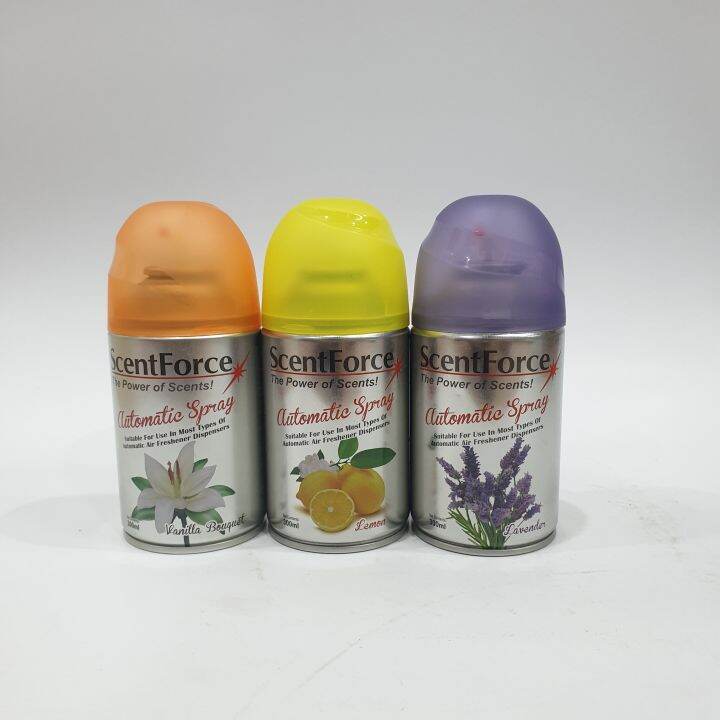Automatic Scentforce Airfreshner Spray - 3 Scents - 300ML | Lazada