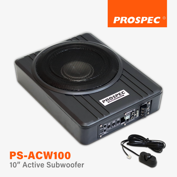 PROSPEC PS-ACW10 Car Underseat 10 inch Powered Active Subwoofer | Lazada