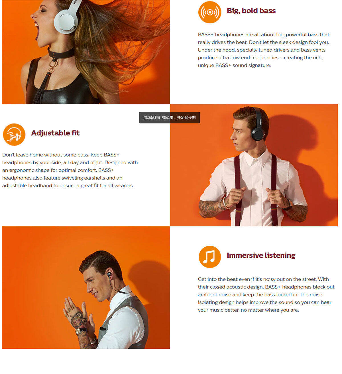 Philips BASS + 100% ชุดหูฟังบลูทูธไร้สาย,ของแท้ SHB3075ชุดหูฟังสำหรับ ...
