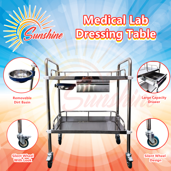 Stainless Steel Medical Lab Dressing Table | Lazada