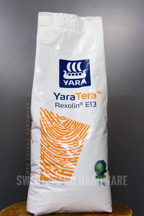 YARA YaraTera Rexolin E13 5kg Micronutrient EDTA Fe Ferum/Iron Foliar ...