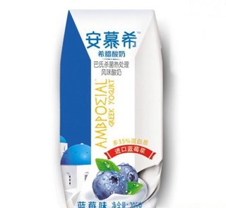 安慕希酸奶 蓝莓 205克 Ambrosial Greek Flavored Yogurt Blueberry Flavor 205g | Lazada