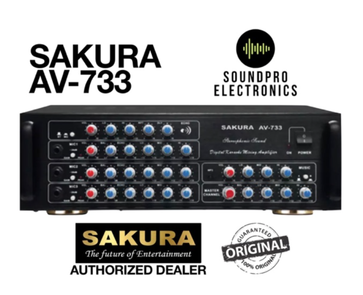 Sakura AV-733 Digital Karaoke Mixing Amplifier 450W | Lazada PH