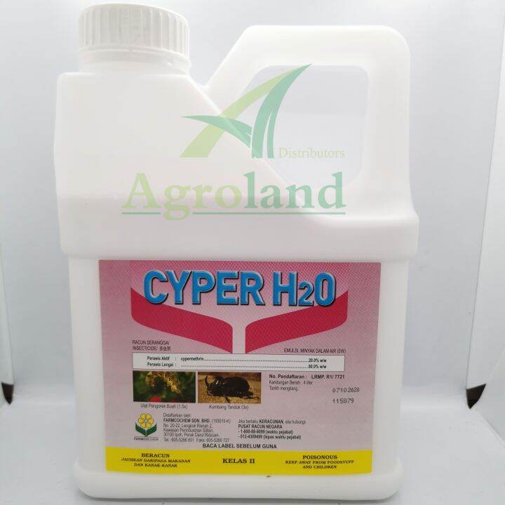 Cyper H2O 4Liter cypermethrin 20% Racun Serangga | Lazada
