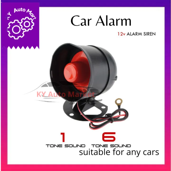 Alarm Sistem Kereta 1 tone siren car alarm siren 12v - 20w TONE SIREN ...