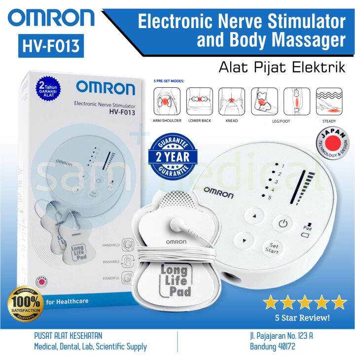 Omron Electronic Nerve Stimulator and Body Massager Alat Pijat HV-F013 | Lazada Indonesia