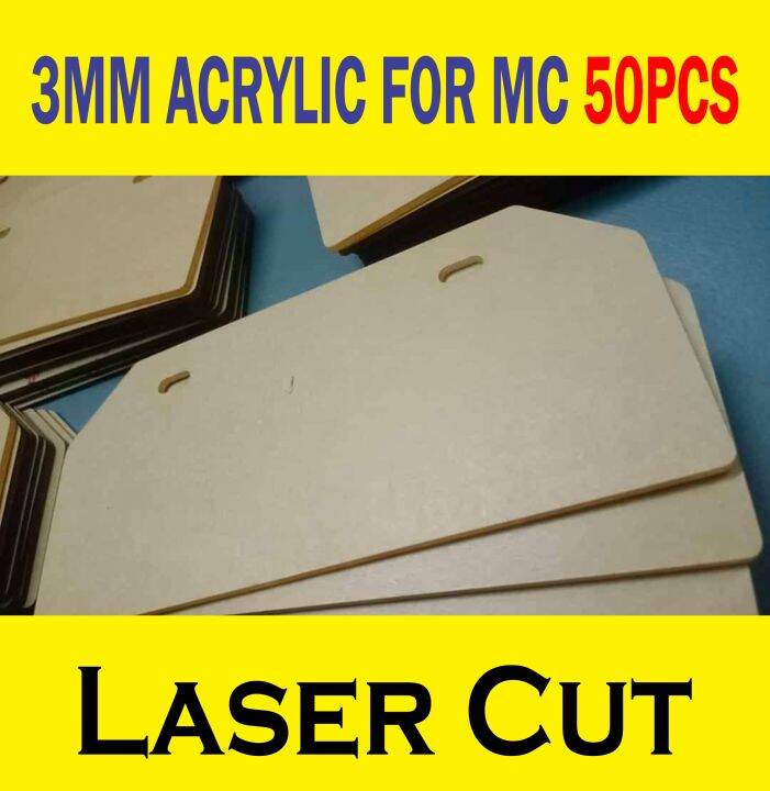 Acrylic Plastic for MC Temporary Plate 3MM (50pcs) | Lazada PH