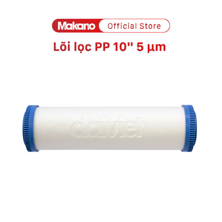 Lõi lọc thô PP 10" 5 μm Đại Việt - Lọc huyền phù, rỉ sét - Dùng cho máy lọc nước Daikiosan ...