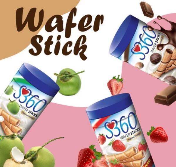 Samudra S360 Wafer Stick - Chocolate/Strawberry/Pandan Coconut (180g ...