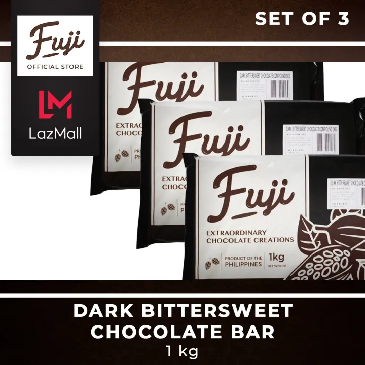Fuji Dark Bittersweet Chocolate Compound 3 Kilograms | Lazada PH
