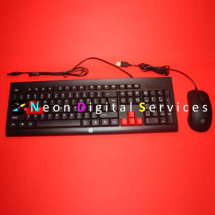 HP KM100 Gaming Keyboard and Mouse Computer Parts Computer shop Pisonet ...