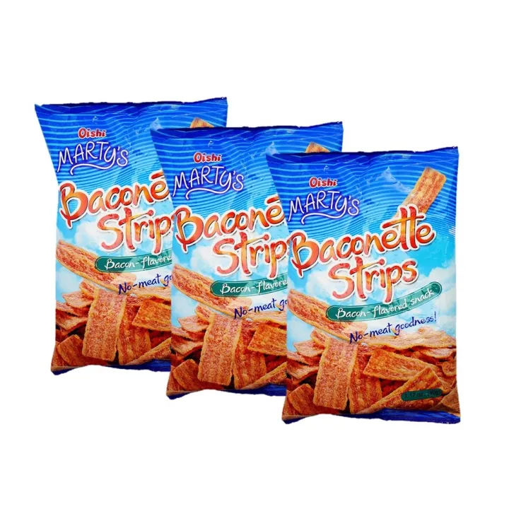 Oishi Martys Baconette Strips 90g x 3 | Lazada PH