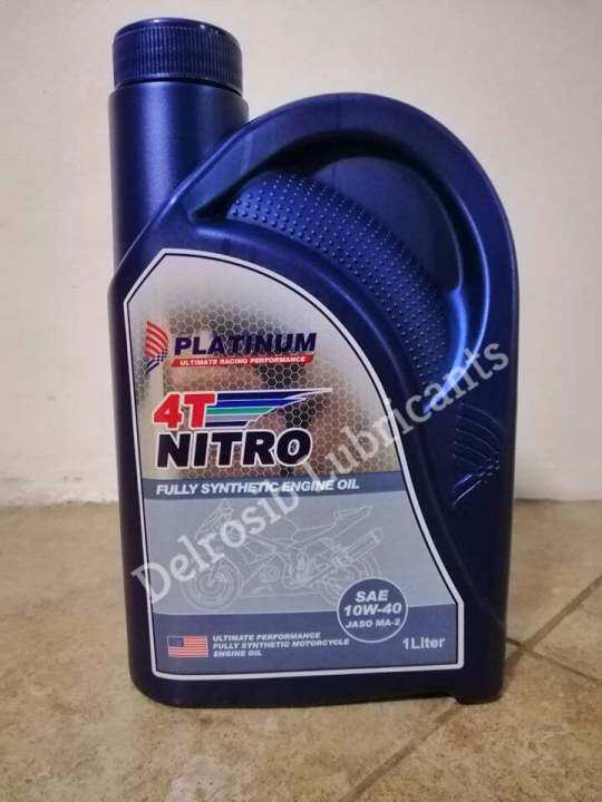 Platinum 4T Nitro Fully Synthetic Motorcycle Engine Oil | Lazada PH