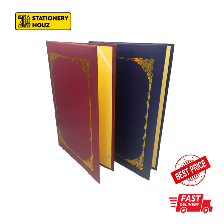 Stationery Houz A4 Certificate Holder Hard cover With Sponge Cover ...