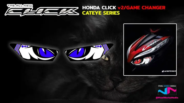 Honda Click V2 Game Changer - Winker (Cat Eye Series) - BLUE | Lazada PH
