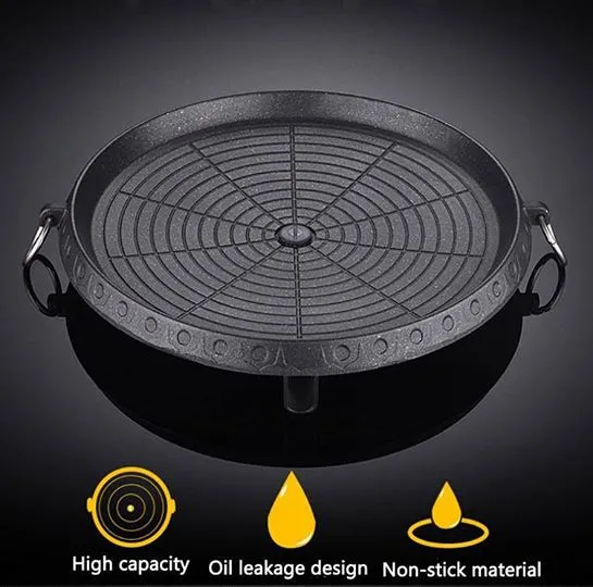 ORIGINAL High Quality Portable Stainless Korean Samgyupsal Set Barbeque ...