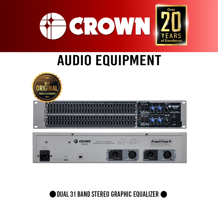 Crown EQ-231 Professional Graphic Equalizer | Lazada PH