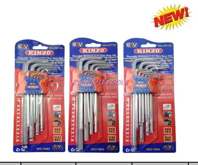 KINZO ประแจหกเหลี่ยมหัวท็อกคินโช NO.329XL เกรด CR-V | Lazada.co.th