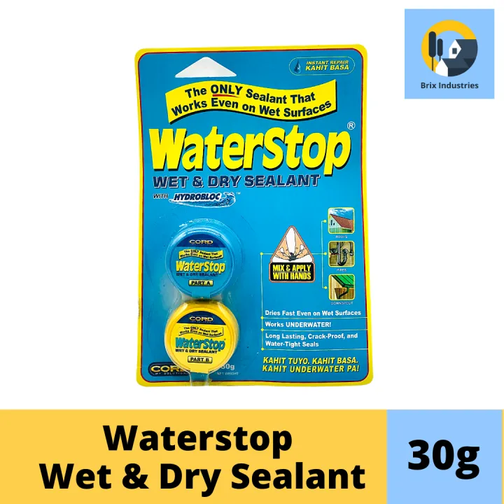Waterstop Wet and Dry Sealant 30g with Hydrobloc Technology Works on ...