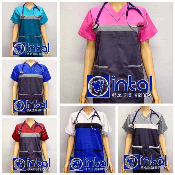 SCRUB SUIT HIGH QUALITY Medical Doctor Nurse Uniform Set with Regular 2 ...