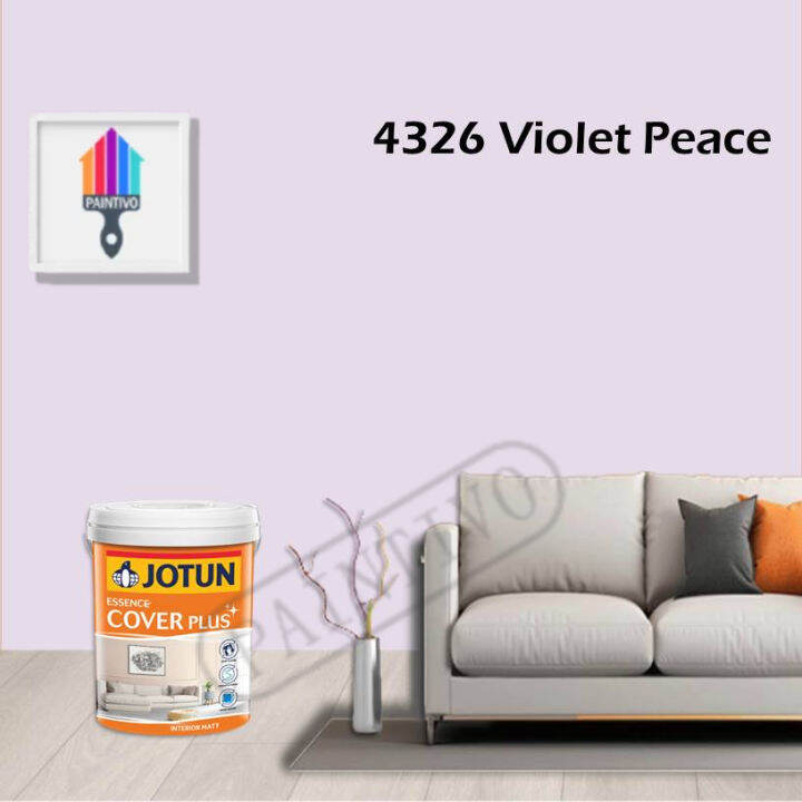 4326 Violet Peace 5L Jotun Essence Cover Plus Matt Indigo Colour ...