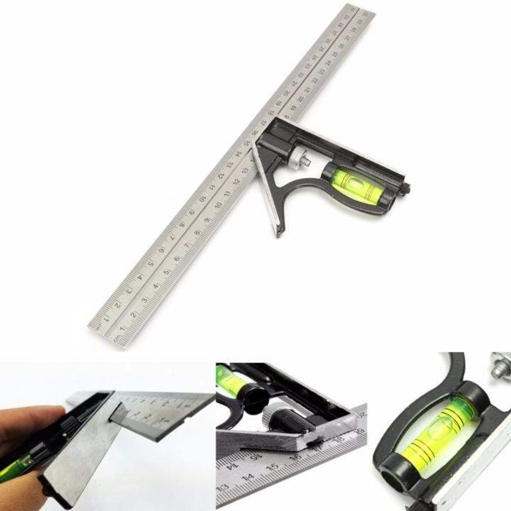 TOP ONE Adjustable Combination Try Square Level Right Angle Leveler ...